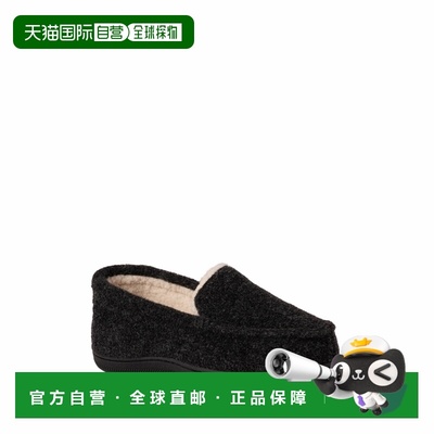 自营Dearfoams Kid's Amari Moccasin House Shoe Slipper - blac