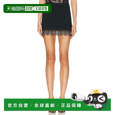 1h可退 香港直邮Staud 女士 Tiara 半身裙 R26R6127PT black黑色