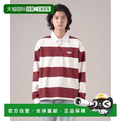 日本直邮Levi's 男装 哈德逊版型盒型拉格比衬衫 半落肩宽松条纹