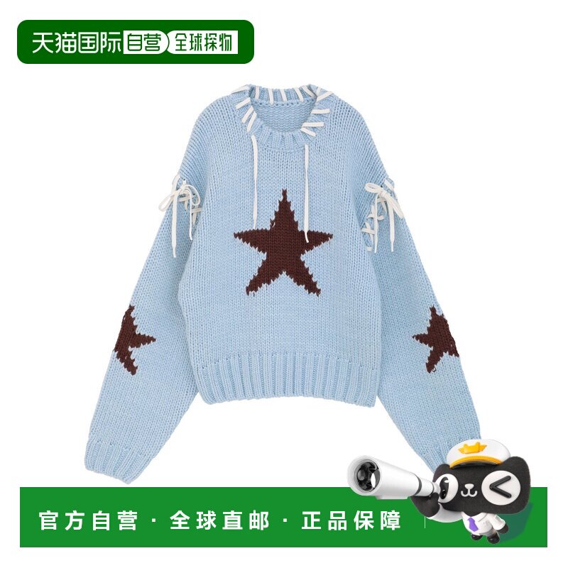 日本直邮kotohayokozawa LACE-UP LOWGAGE KNIT 套头衫上衣针织衫