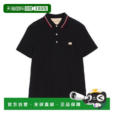 香港直邮VALENTINO 男士POLO衫 VMH01KAQJ0NO SS2026 黑色