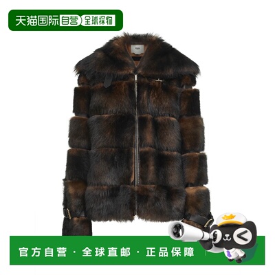 香港直邮FENDI 女士大衣 FM5426AYLHF0QD9 AW2025 花色 Brown she