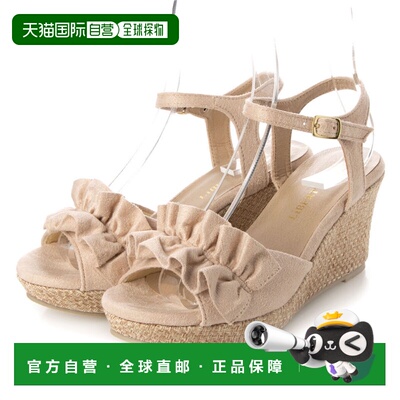 日本直邮LiBERTYDOLL 154-4014 Liberty Doll 绑带荷叶边加长凉鞋