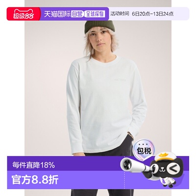 1h可退 ARC'TERYX始祖鸟 KRAGG COTTON BIRD CREW LS 女子 棉质长