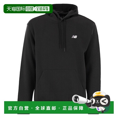 香港直邮New Balance  男士 基础款带Logo连帽衫卫衣 MT41511BK