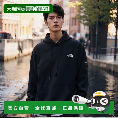 日本直邮THE NORTH FACE 男士方形徽标连帽衫 NT12333-K