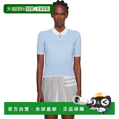 1h可退 香港直邮潮奢 Thom Browne 汤姆 布朗 女士 蓝色 Jersey S