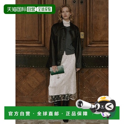 韩国直邮LOEUVRE正品 半身裙303595957H line Spangled long Skir