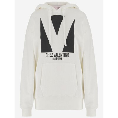 潮奢 Valentino 华伦天奴 女士 Chez 超大抽繩連帽衫 6B3MF24I960