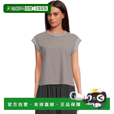 自营Women's Madewell Linen Muscle Top Dark Surplus Striped C