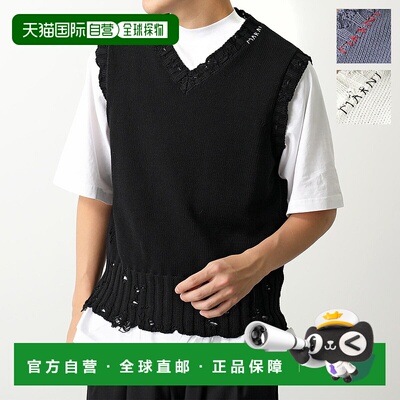 日本直邮 MARNI 背心 CVMG0091A0 UFC652 男式无袖棉质针织马甲仿