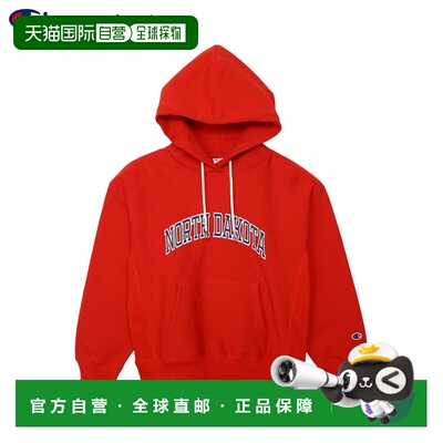 日本直邮Champion Reverse Weave 女士连帽卫衣 套头式 毛圈布 宽