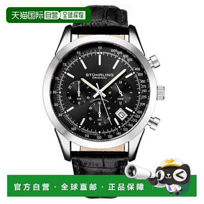 自营stuhrling originalRialto 3975L Quartz 44mm Chronograph -