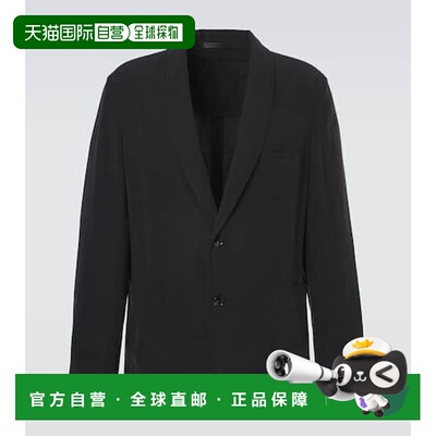 香港直邮潮奢 armani 阿玛尼 男士 ASV 西装外套 black黑色 舒适