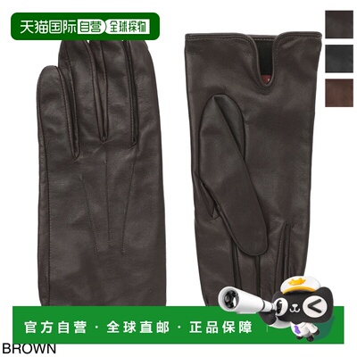 日本直邮Dents 男士羊毛皮手套 15 棕色 1026 Heritage 系列 羊毛