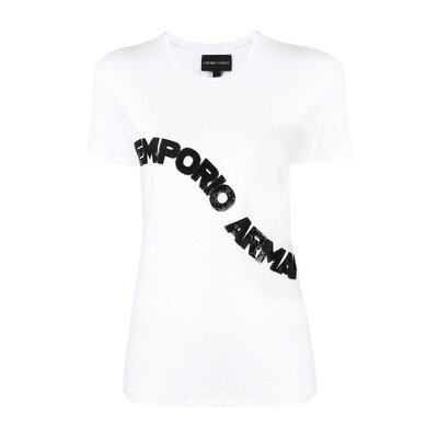 Emporio Armani 亮片logo T恤 3H2T6F2JQAZ