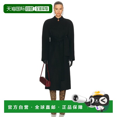 1h可退 香港直邮KHAITE 女士 Deena 大衣 7142547 black黑色 舒适