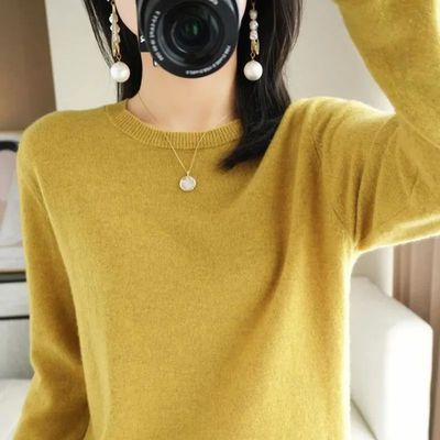 Women Sweater O-neck Autumn Winter Basic Pullover Warm Casua