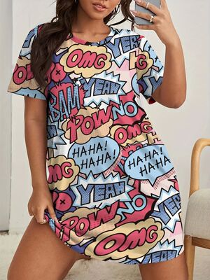 Summer High Stretch Women's Dresses Women's Home Sleeping Dr