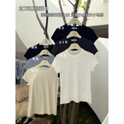 闰熙正品棉小马标短袖T恤女