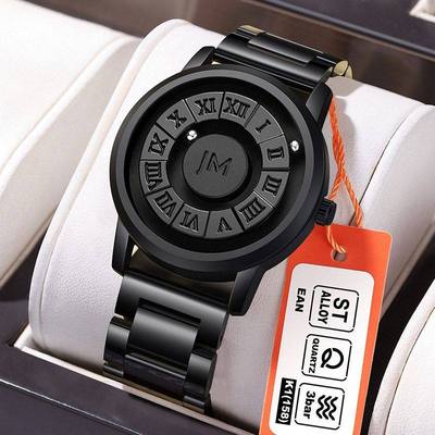 JONNY MOORE手表男时尚个性高级感磁力悬浮概念钢珠国潮男士手表