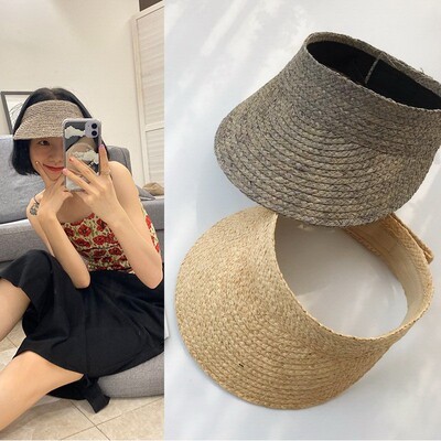 蕉下拉菲草可折叠休闲女夏空顶帽
