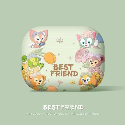 卡通适用airpods4保护壳airpodspro3套air4高级pro二代第pro3蓝牙ipods四代降噪防摔airpod可爱苹果耳机壳