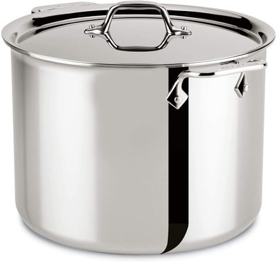 美国代购All Clad D3 Stockpot大容量不锈钢汤锅酱锅三层复合结构