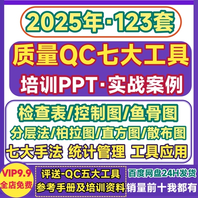 鱼骨图控制检查表柏拉图七大工具