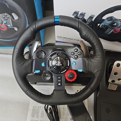 罗技G29/G923游戏方向盘 学驾驶模拟器PC/PS5/PS4地平线欧卡反馈