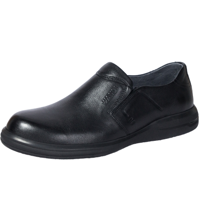 圆头一脚蹬真皮男鞋休闲鞋万里