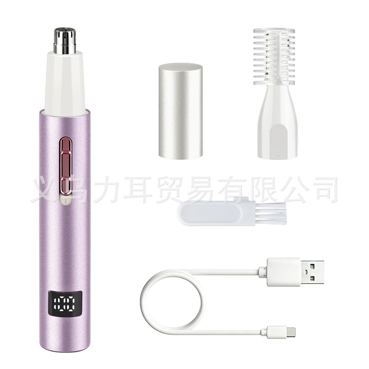 跨境热销二合一多功能鼻毛修剪器 电动修眉刀仪usb充电可