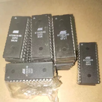 AT28C64B-15PC 15PI 15PU 20PC 20PI 20PU PDIP28 直插 拆机件