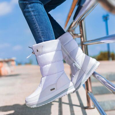 Winter thick women's snow boots Warm Plush Mid-calf Boots No