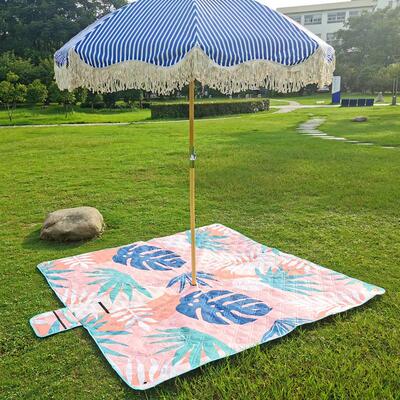 A parachute picnic mat with ultrasound aluminum and thick ou