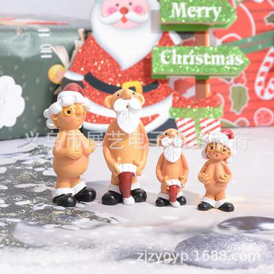 Christmas Decoration Sterling Santa Claus hangs out with her
