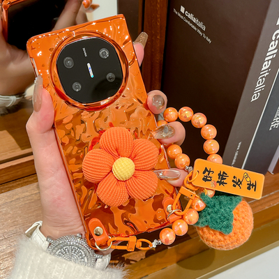 折叠屏花朵支架防摔硬壳保护套