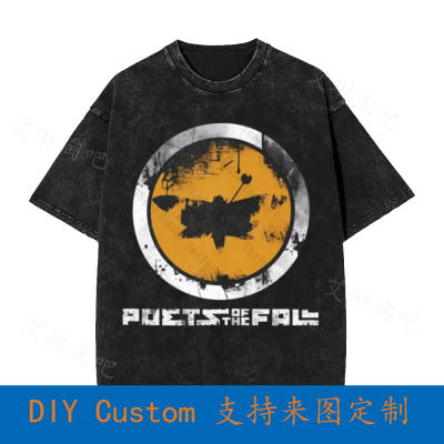 Poets Of The Fall Logo Vintage Oversized T-Shirt Men'S And W