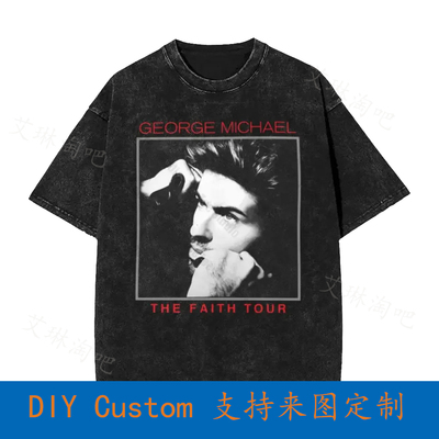 Retro George Michael 1988 The Faith Tour Crewneck Vintage Ov