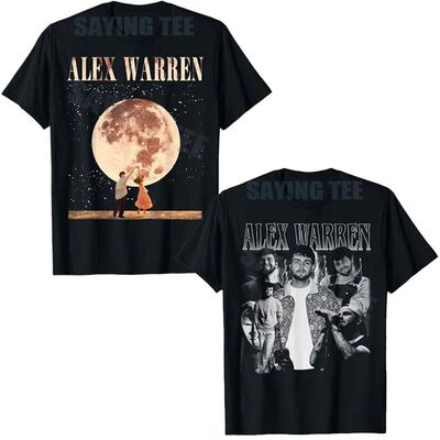 Vintage Retro 90s Alex Warren T-Shirt Y2k Retro Style Graphi