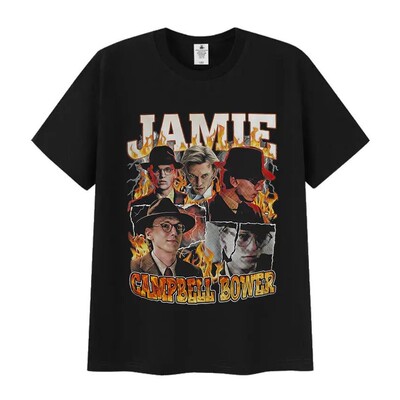 Limited Actors Jamie Campbell Bower Graphic T Shirt Men's Re