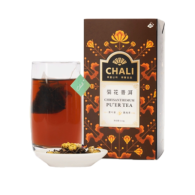 chali茶里菊花普洱茶三角茶包