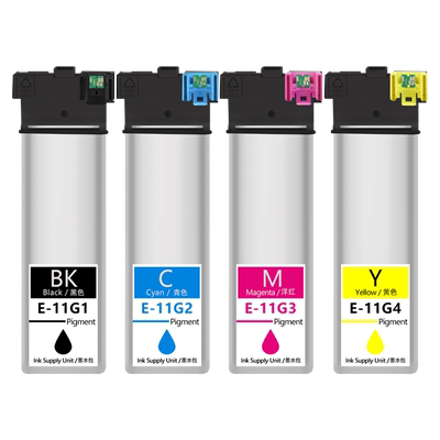 T11F1彩色墨袋T11G1通用爱普生WorkForcePro彩墨WF-C5390a打印机WFC5890墨盒G2磨合G3 G4 F2磨F3墨水F4墨合H1