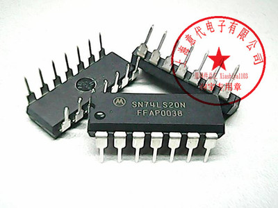 SN74LS20N  ,MOT, 74LS20〖正品原装〗赛格市场G332室实体店 现货