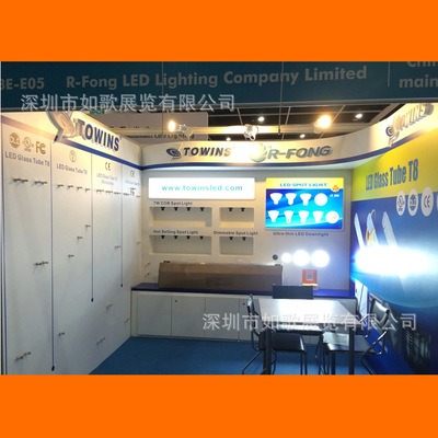 香港展台设计制作Hongkong booth showcase创意烤漆创意足