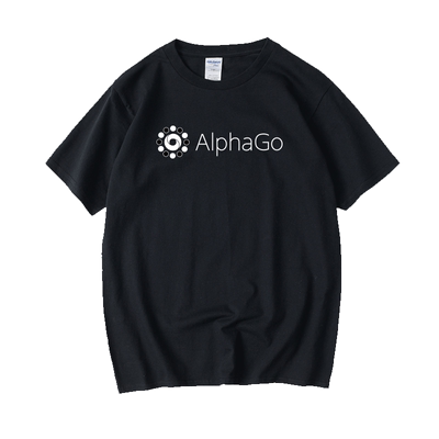 人机大战李世石AlphaGo 挑战阿尔法狗围棋智能T恤短袖圆领夏季男
