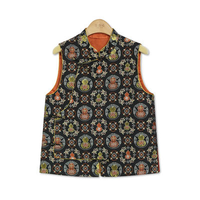 螺钿宋锦·葫光宝相马甲