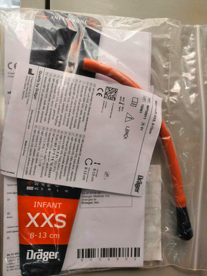 Drager 德尔格监护仪器专用原装进口配件新生儿婴儿血压袖带XXS