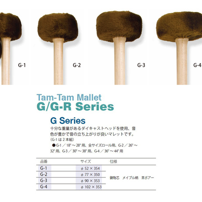 大锣日本playwood进口鼓槌