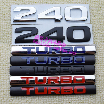 本田金属尾标个性装饰排量标240